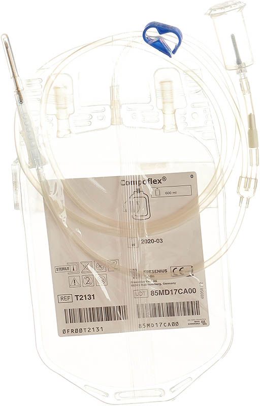 FRESENIUS Compoflex leer 600ml PD-V – Flexibles Blutbeutelsystem